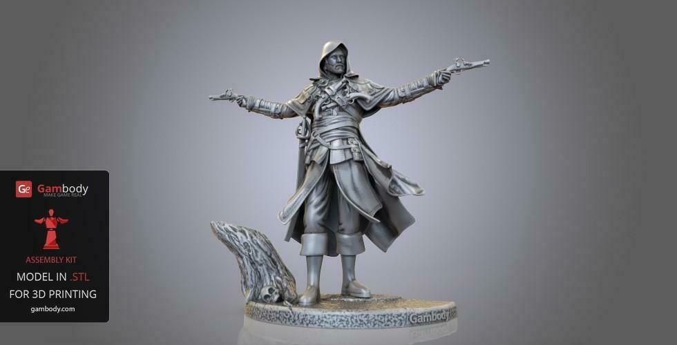 Free STL file assassins creed edward kenway 🧸・Design to download and 3D print・Cults